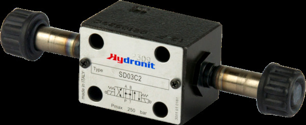 NG6 (cetop3) solenoid valve 4/3 H center - Fluidbay